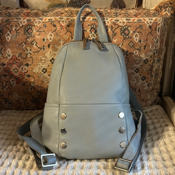 Hammitt | Bags | Hammitt Hunter Medium Leather Backpack Cozy Blue ...